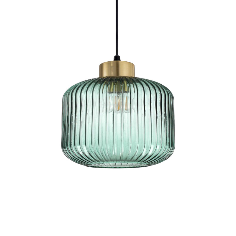 Suspension Mint 2 verre cannelé- Ideal Lux | Comptoir des Lustres