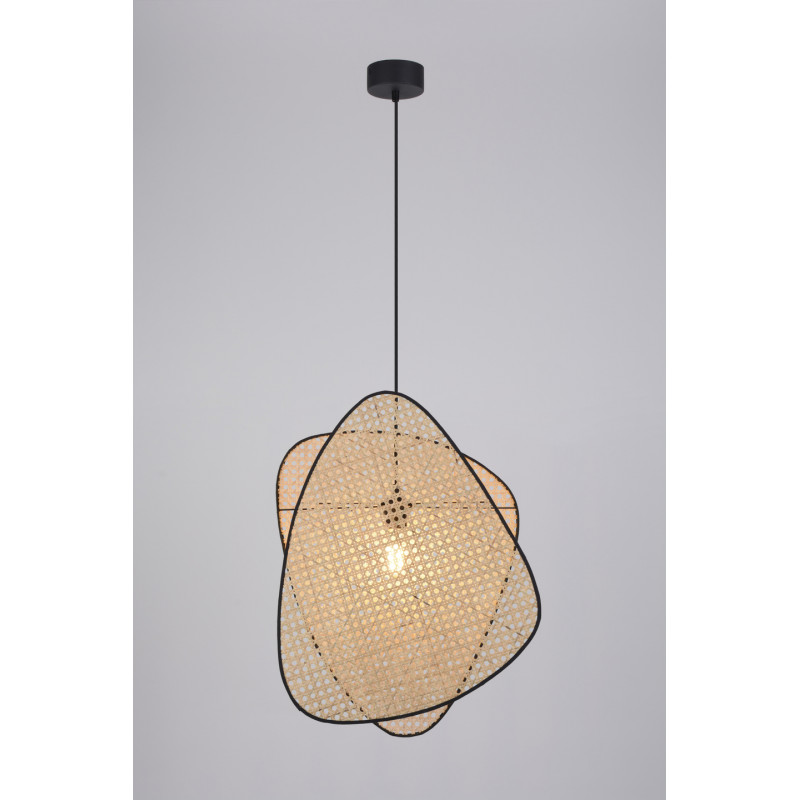 Suspension Screen S en cannage - Market Set | Comptoir des Lustres