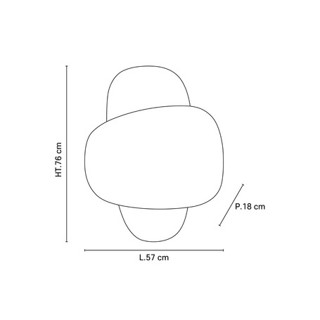 Applique Screen 70's 2L en lin - Market Set | Comptoir des Lustres