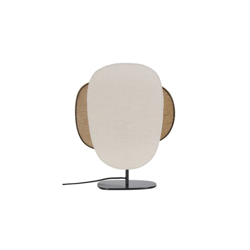 Lampe à poser Screen 70's en lin - Market Set | Comptoir des Lustres