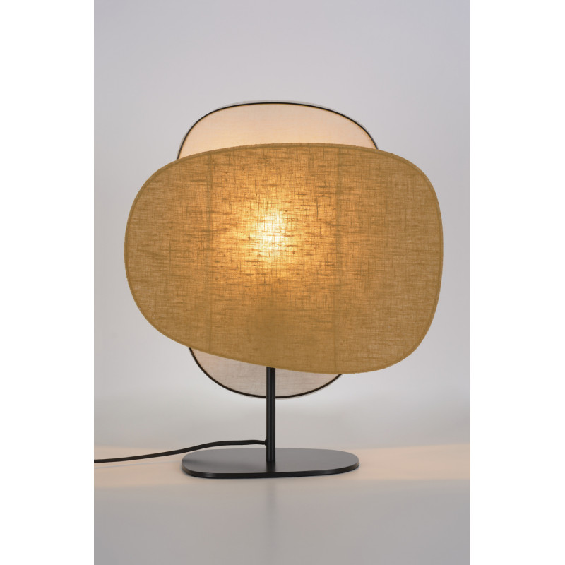 Lampe à poser Screen 70's en lin - Market Set | Comptoir des Lustres