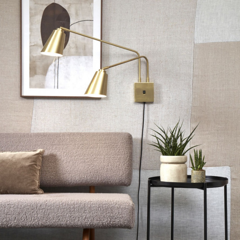 Applique double avec prise Bremen - It's about ROMI | Comptoir des Lustres