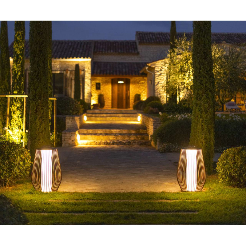 Grande lanterne LED solaire Mandaley - Les Jardins | Comptoir des Lustres