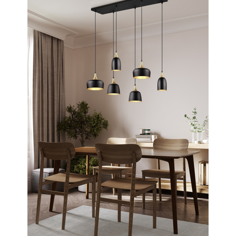 Suspension Chiraz 6 lumières - Trio Lighting | Comptoir des Lustres