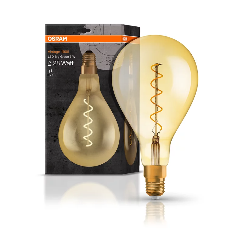 Ampoule LED filament Vintage Edition 1906 Big Grape Doré OSRAM | Comptoir des Lustres