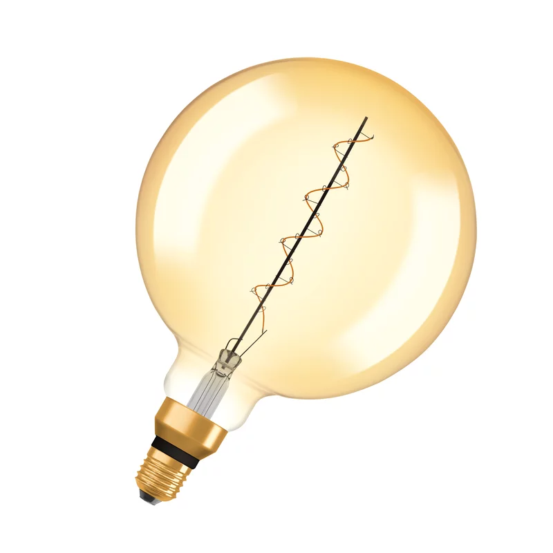 Ampoule LED filament 4W Dimmable Vintage Edition 1906 Big Globe Doré OSRAM | Comptoir des Lustres