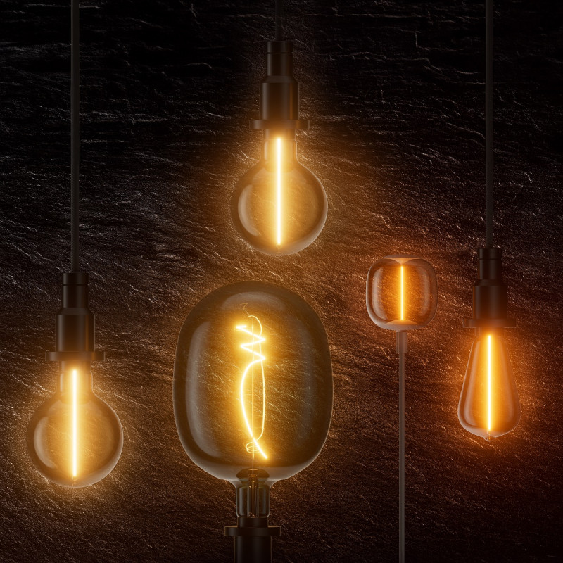 Ampoule LED filament magnétique Vintage Edition 1906 Globe Fumé OSRAM | Comptoir des Lustres