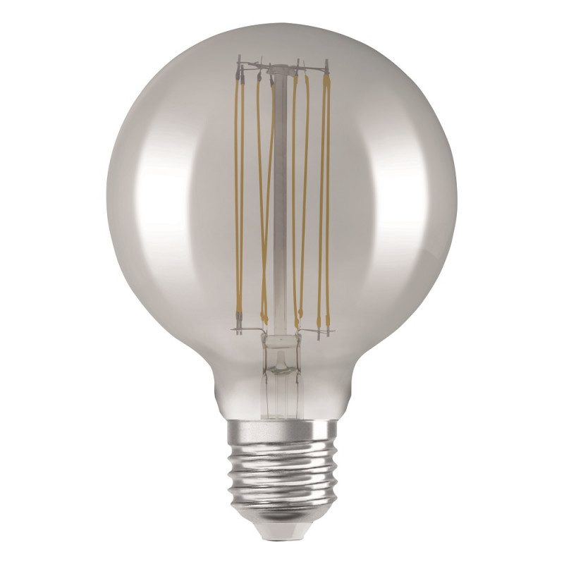 Ampoule LED filament Vintage Edition 1906 Globe 95mm 11W Fumé OSRAM | Comptoir des Lustres