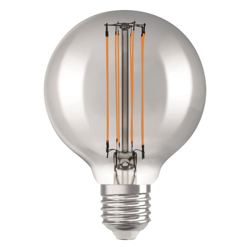 Ampoule LED filament Vintage Edition 1906 Globe 80mm 11W Fumé OSRAM | Comptoir des Lustres