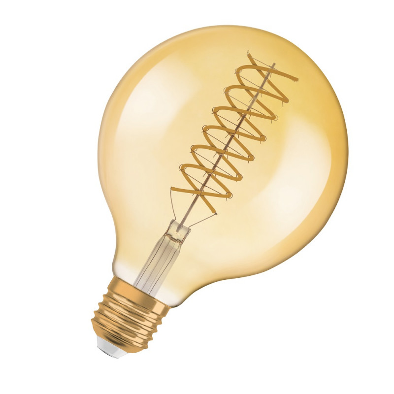 Ampoule Led Filament 8 4w Vintage Edition 1906 Globe 125 Mm E27 Doré