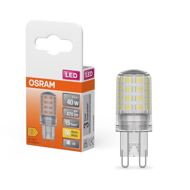 Ampoule LED G9 4.2 W Blanc chaud - Osram | Comptoir des Lustres