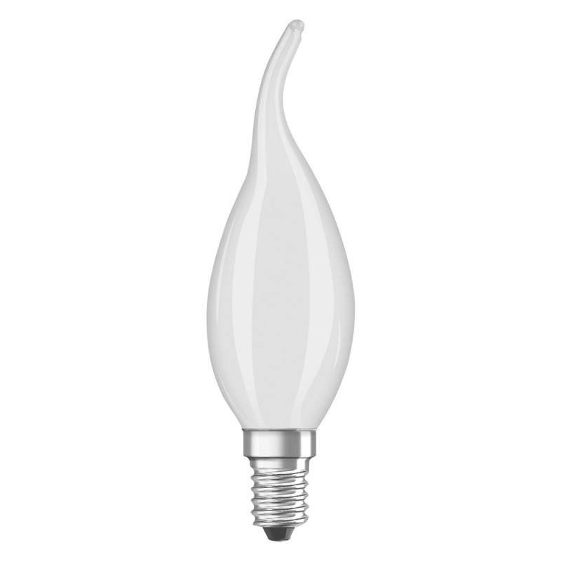 Ampoule LED à filament 4W Dimmable Flamme Coup de vent Dépolie E14 OSRAM | Comptoir des Lustres