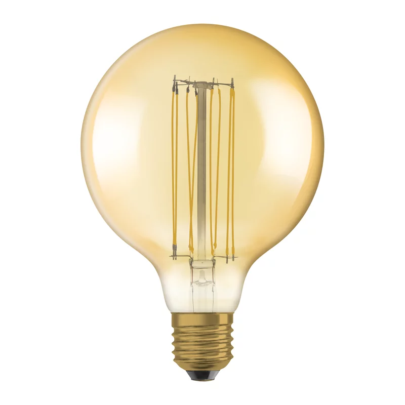 Ampoule LED filament 8.8W Vintage Edition 1906 Globe 125 mm E27 Doré OSRAM | Comptoir des Lustres