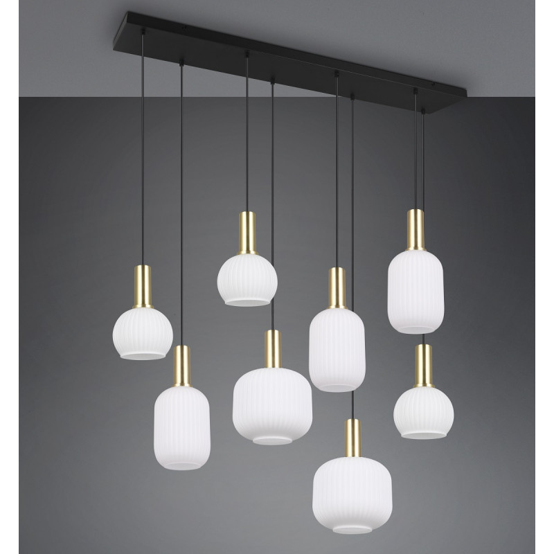Suspension Diva 8 lumières - Trio Lighting | Comptoir des Lustres
