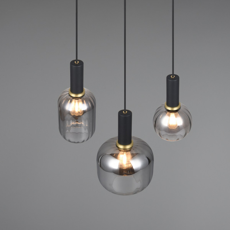 Suspension Diva 3 lumières - Trio Lighting | Comptoir des Lustres