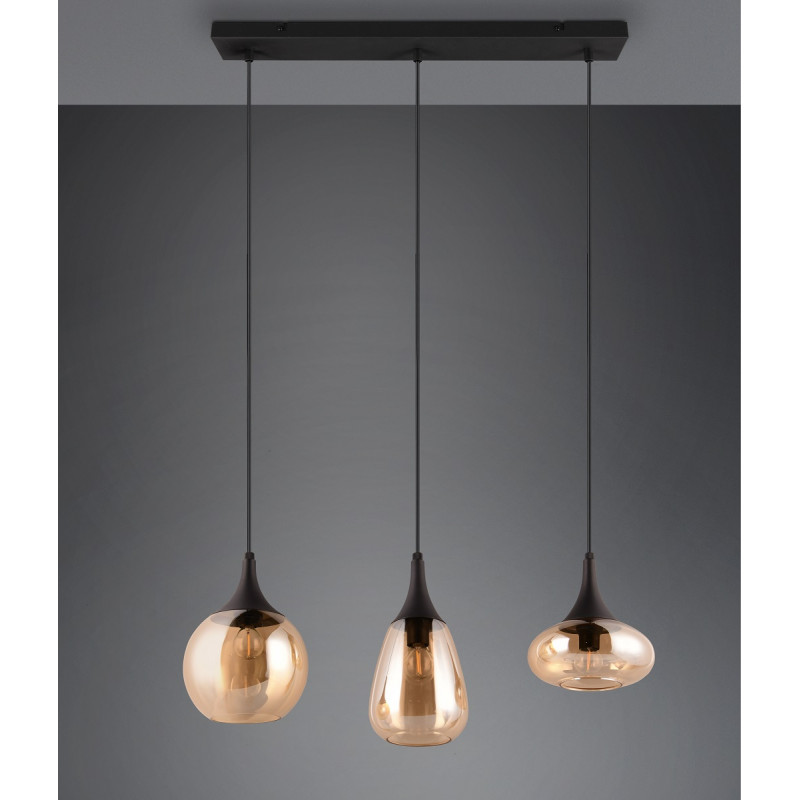 Suspension Lumina 3 lumières - Trio Lighting | Comptoir des Lustres