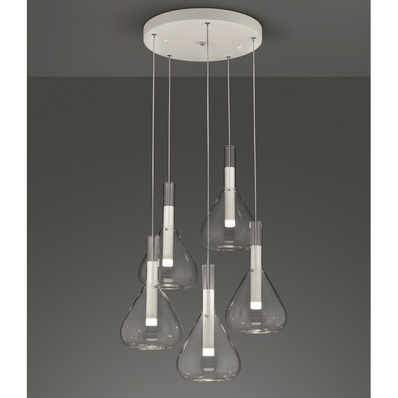 Suspension LED Cipera 5 lumières - Trio Leuchten | Comptoir des Lustres