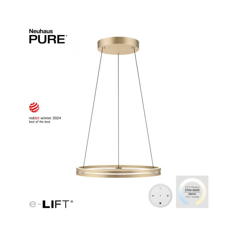 Suspension LED CCT Pure E-Loop télécommande - Paul Neuhaus | Comptoir ...