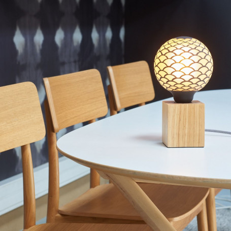 Ampoule LED 6W Dimmable Globe Motifs écailles E27 - Girard Sudron | Comptoir des Lustres