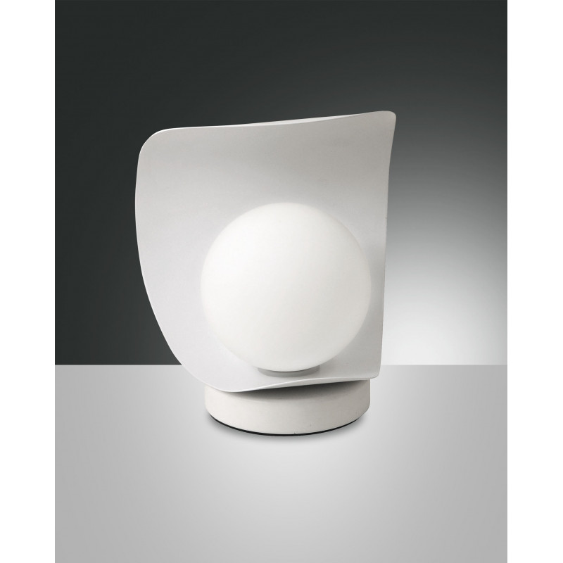 Lampe LED tactile Adria Blanc - Fabas Luce | Comptoir des Lustres