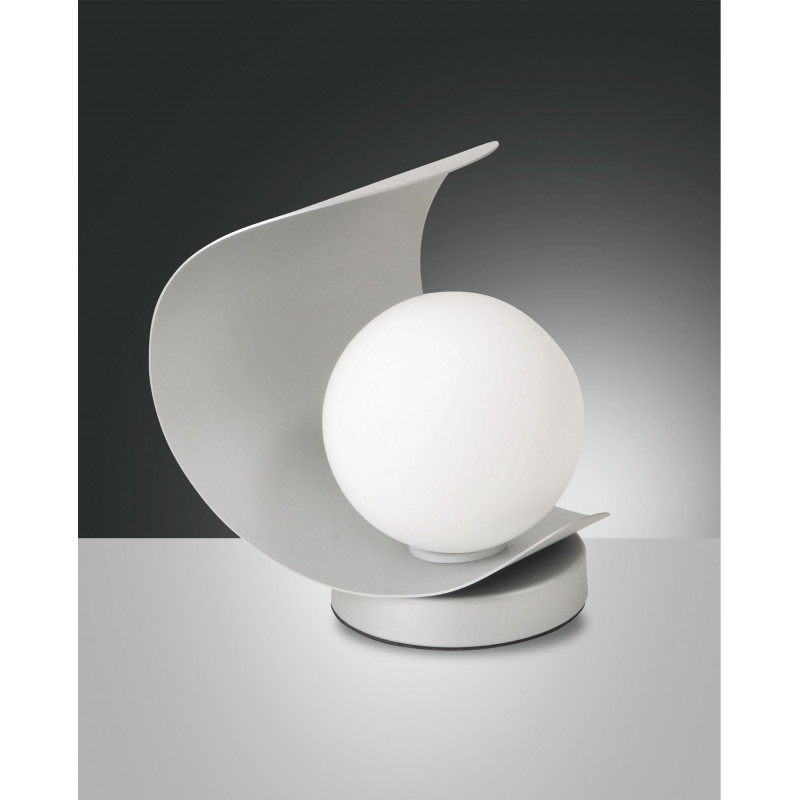 Lampe LED tactile Adria Argent - Fabas Luce | Comptoir des Lustres